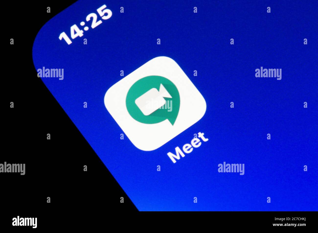 Ostersund, Sweden - July 16, 2020: Google Meet app icon. Google Meet is ...