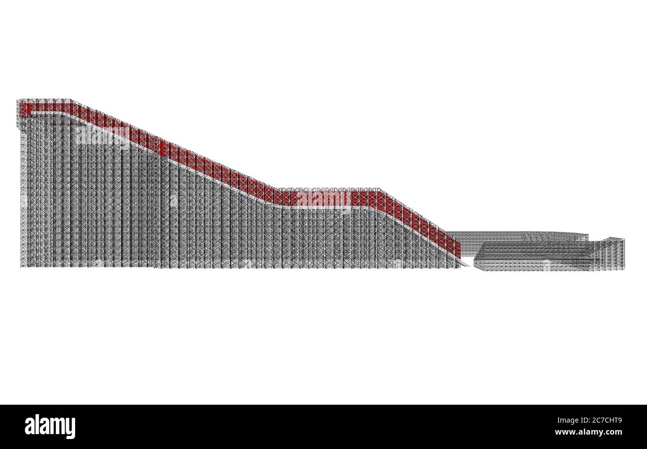 3d illustration of a Snowboard and freestyle Ramp Stock Photo - Alamy