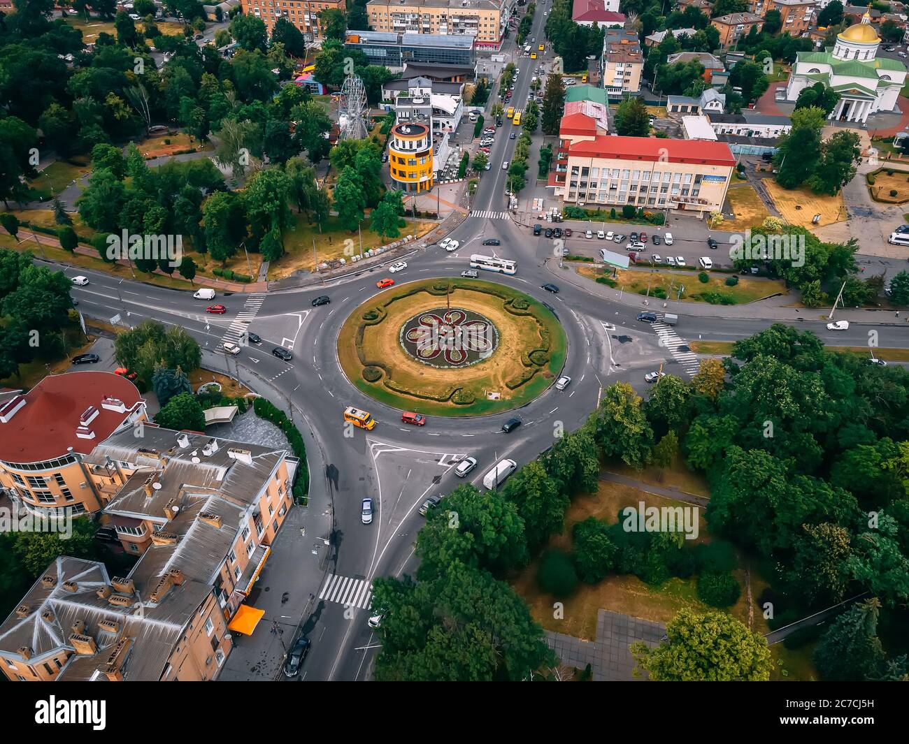 Aerial circular beautiful church in hi-res stock photography and images ...