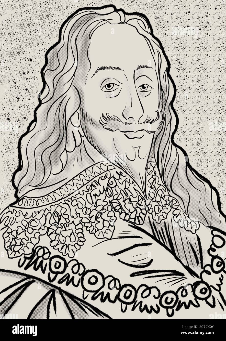 Portrait of King Charles I Stock Photo - Alamy