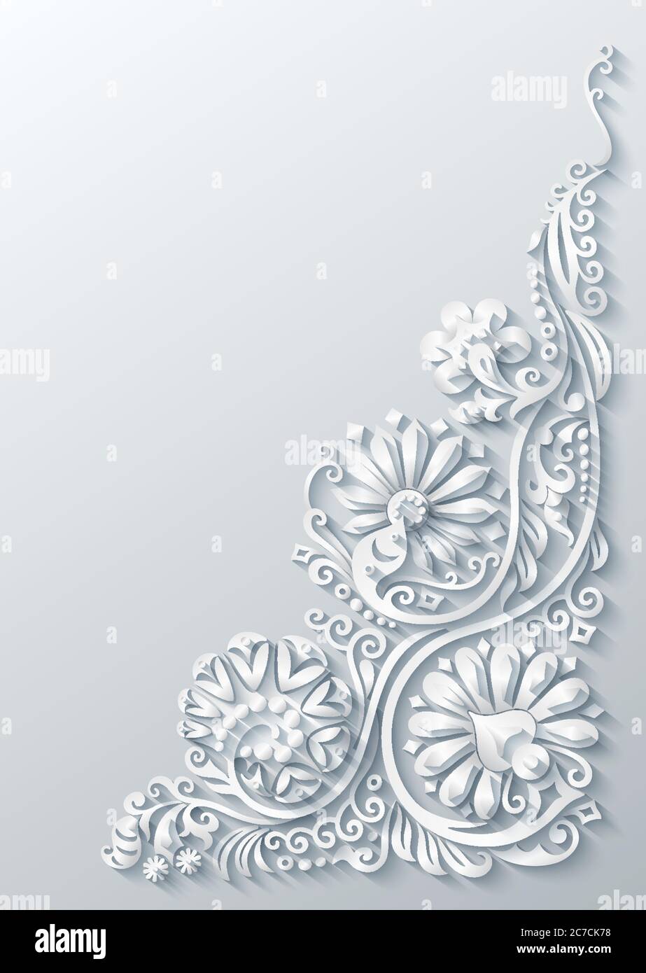 Vector modern volumetric floral elements Stock Vector Image & Art - Alamy