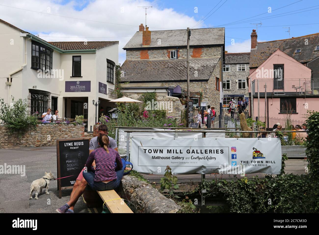 Millside Restaurant and Town Mill Galleries, Mill Lane, Lyme Regis ...