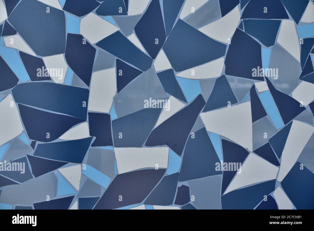 Rock stone blue painted symetry decor tile with cracks wall background ...