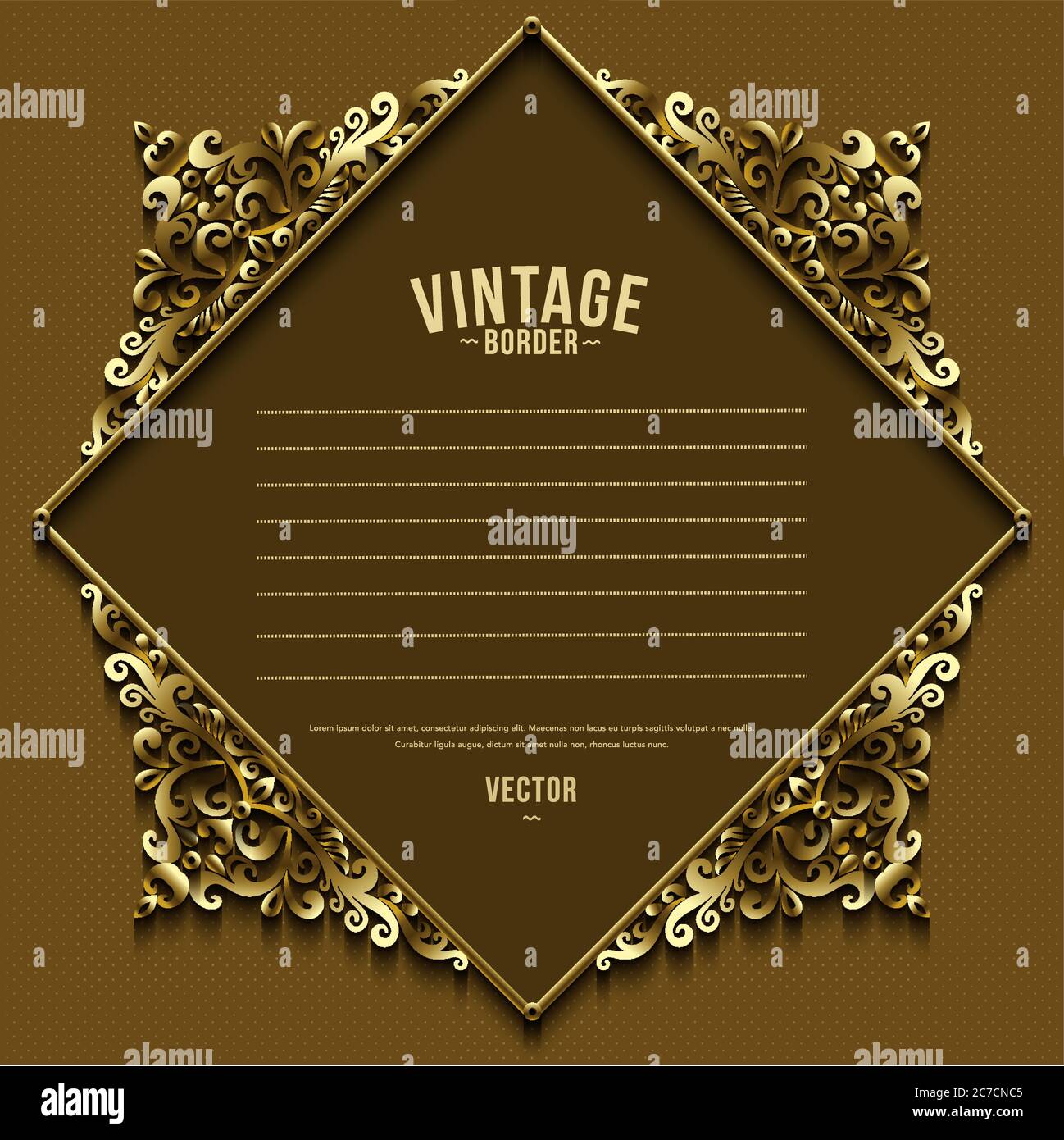 Vector abstract ornamental nature vintage frame Stock Vector Image ...