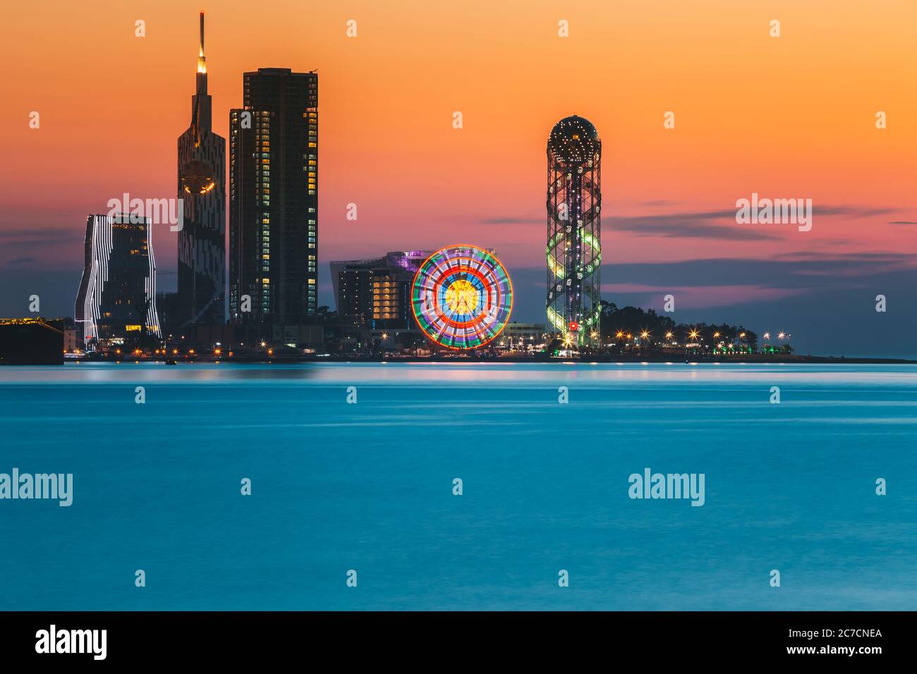 Batumi city skyline sunset hi-res stock photography and images - Alamy