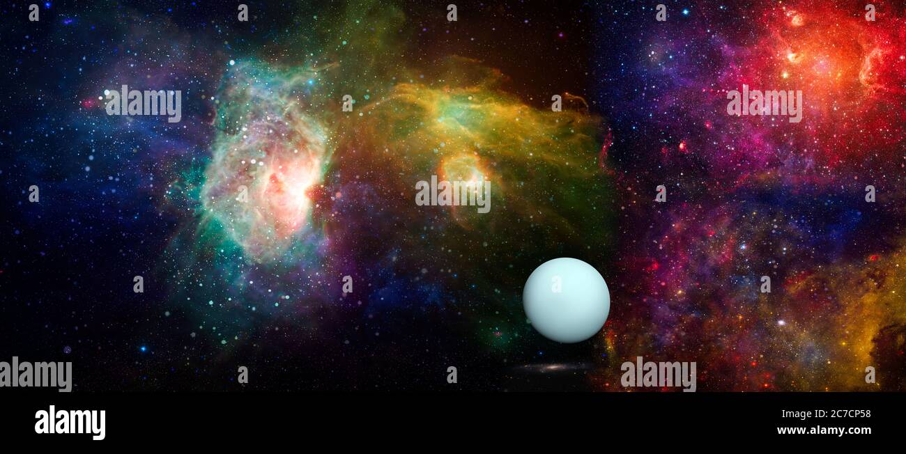 Futuristic abstract space background. Night sky with stars and nebula ...