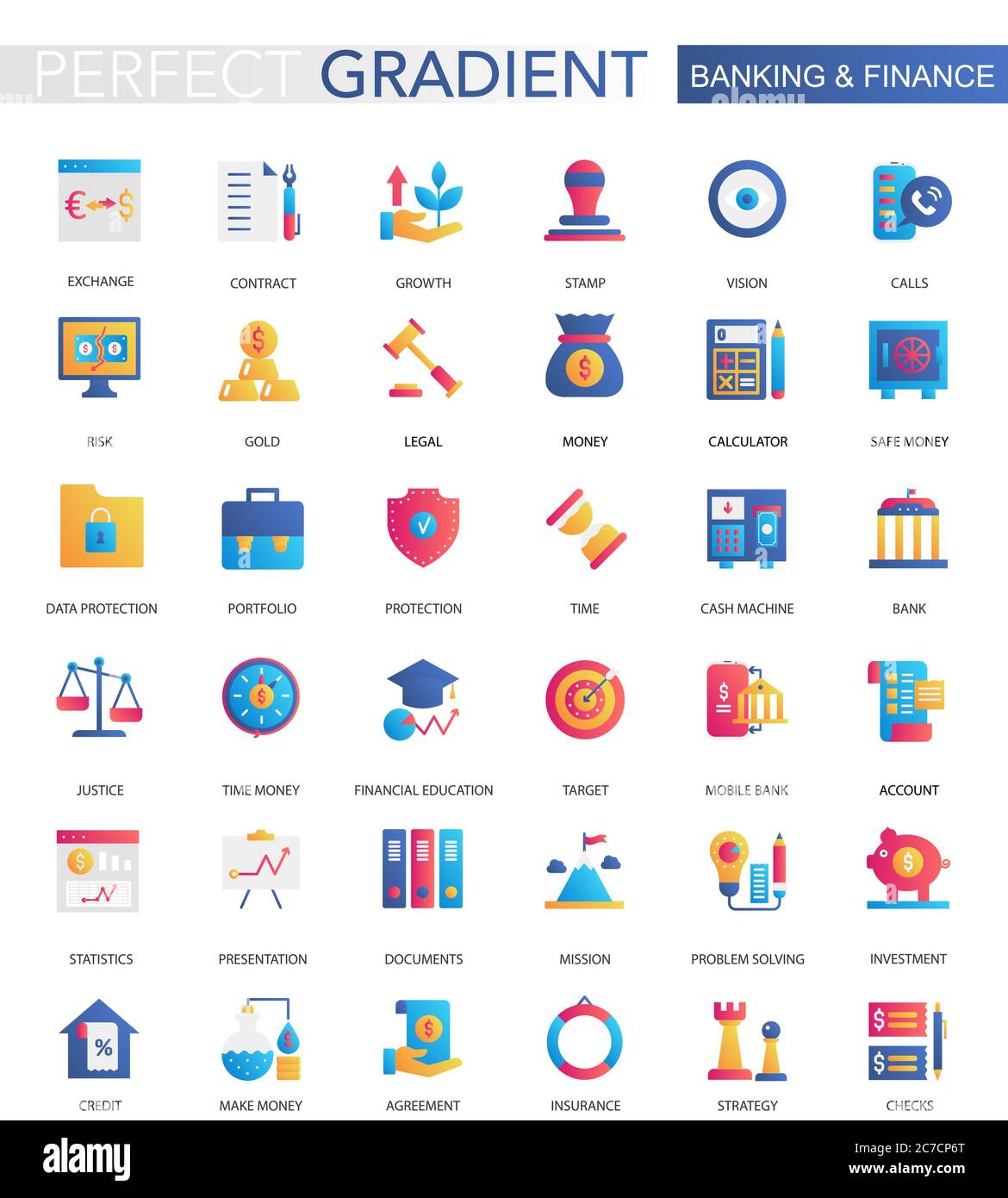 Flat Finance Icons