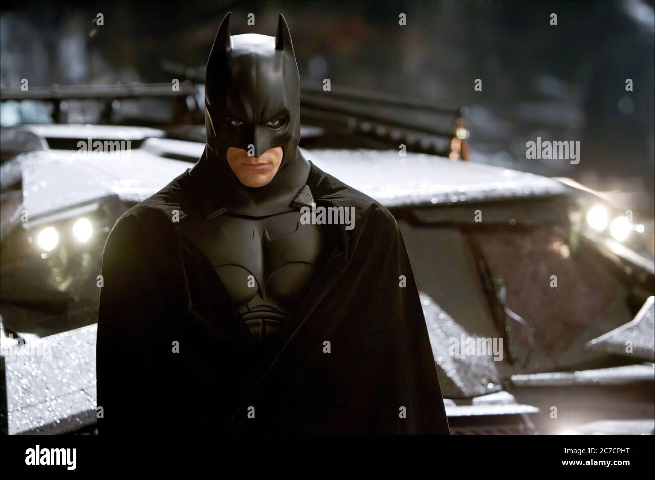 Christian Bale in Batman Begins - Promotional Movie Picture Stock Photo ...