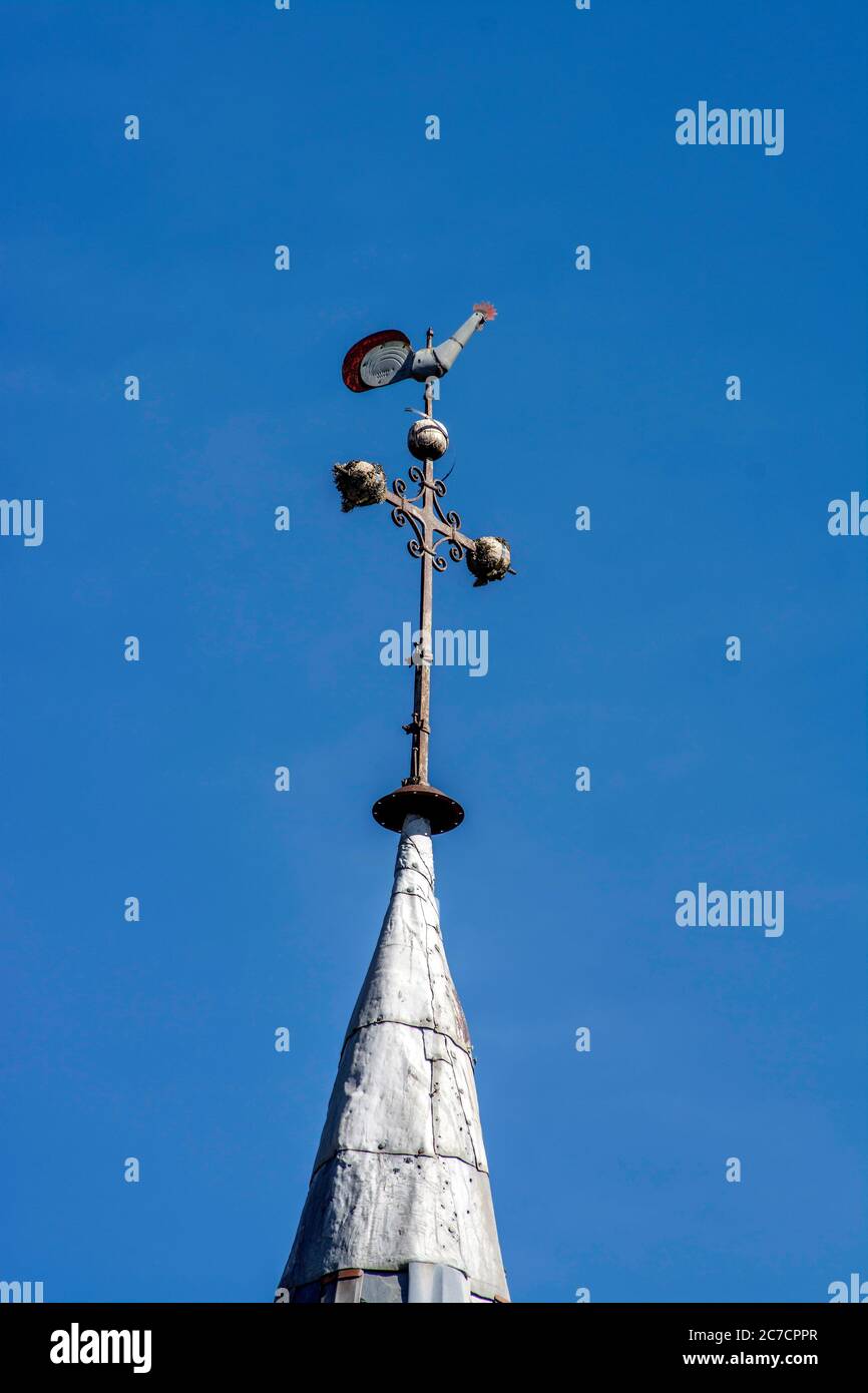 Church with weather vane hi-res stock photography and images - Alamy