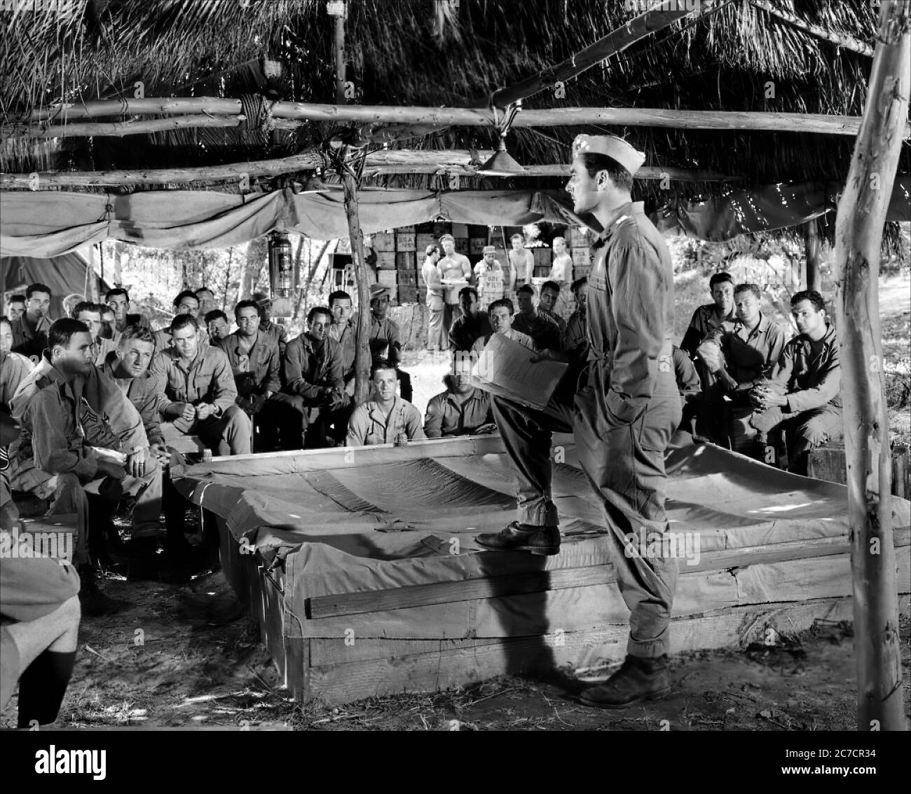 Errol Flynn in Objective Burma - Promotional Movie Picture Stock Photo ...