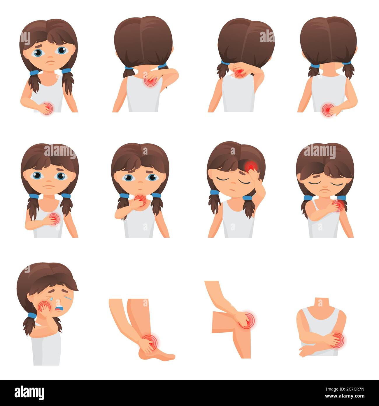 Illustration child hurt hi-res stock photography and images - Alamy