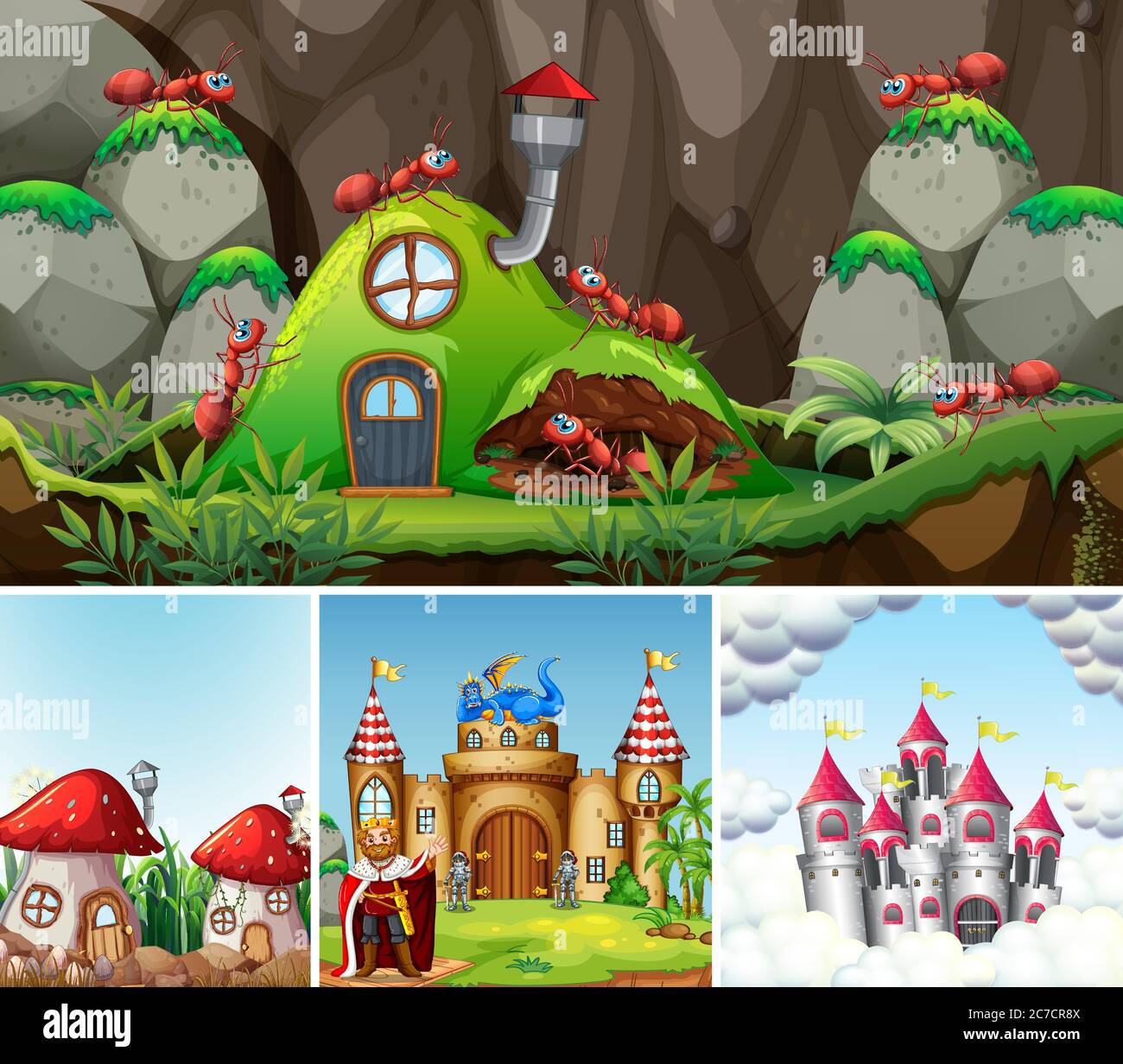 King of the ants Stock Vector Images - Alamy