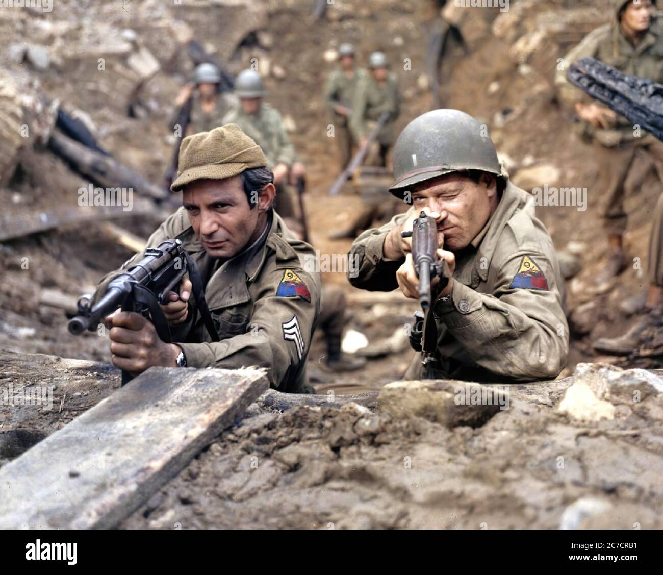 George Segal and Ben Gazzara in the Bridge at Remagen - Promotional ...
