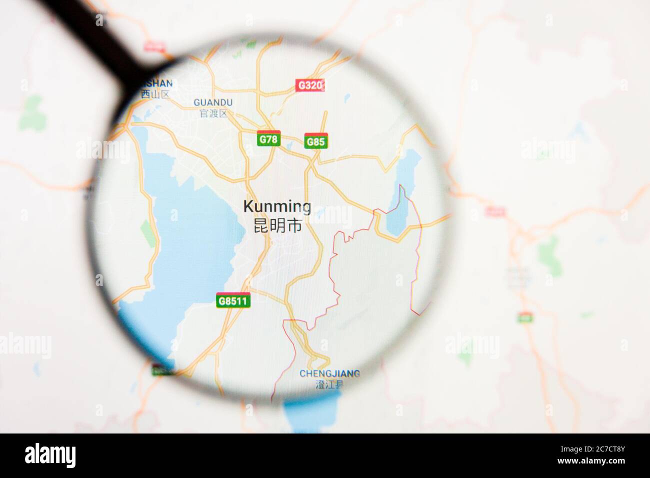 Kunming china map hi-res stock photography and images - Alamy