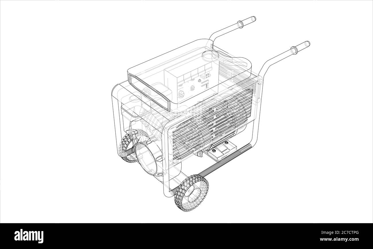 Portable generator Black and White Stock Photos & Images - Alamy