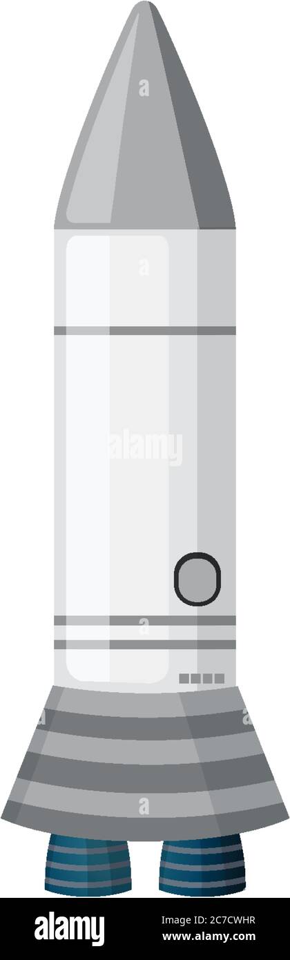 Isolated space rocket cartoon illustration Stock Vector Image & Art - Alamy