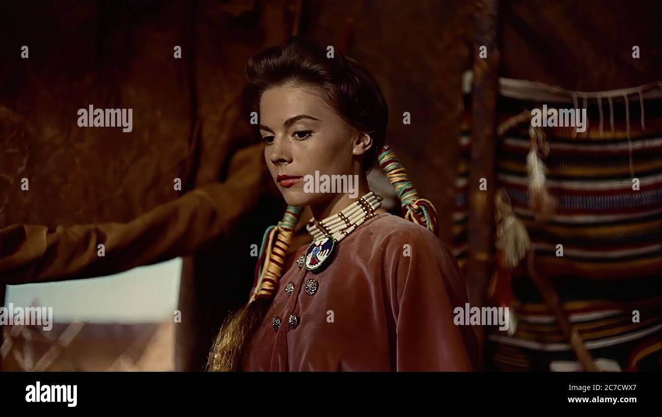 Natalie Wood in the Searchers - Promotional Movie Picture Stock Photo ...