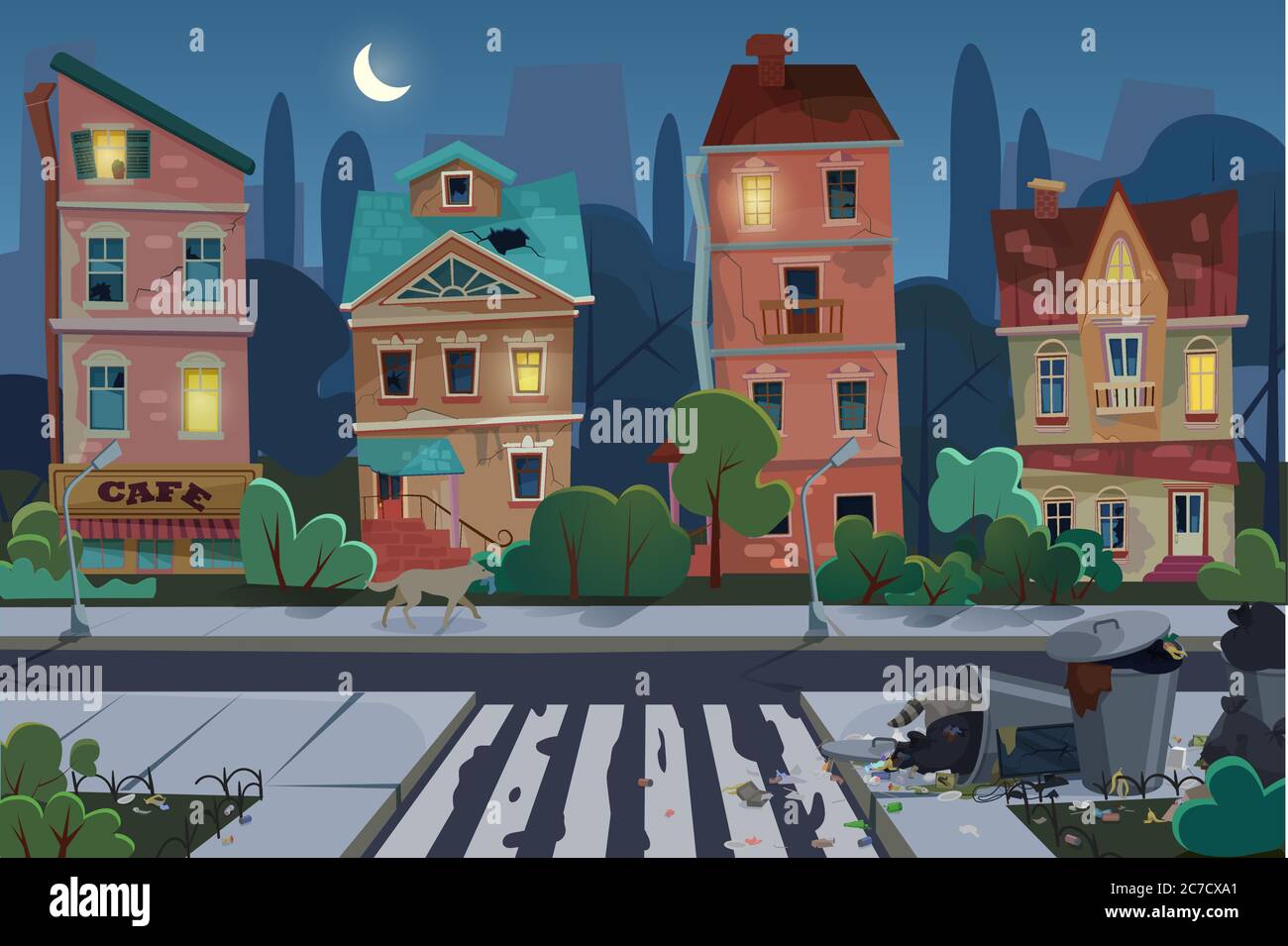 View residential area Stock Vector Images - Alamy