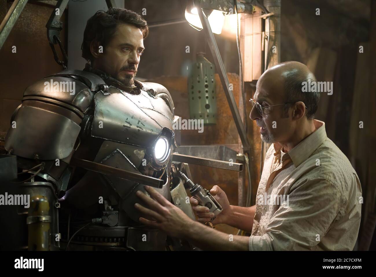 Robert Downey Jr and Shaun Toub in Iron Man - Promotional Movie Picture ...