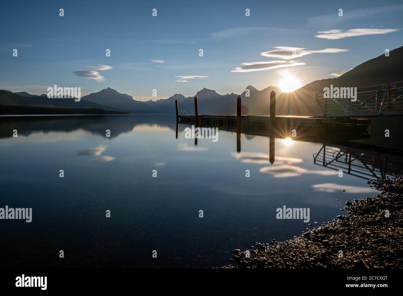 Apgar village lake mcdonald hi-res stock photography and images - Alamy