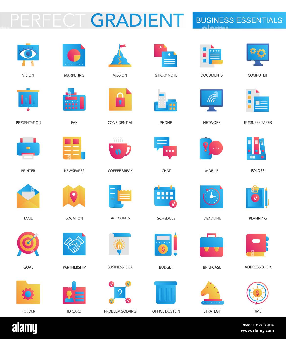 Basic business icons Stock Vector Images - Alamy