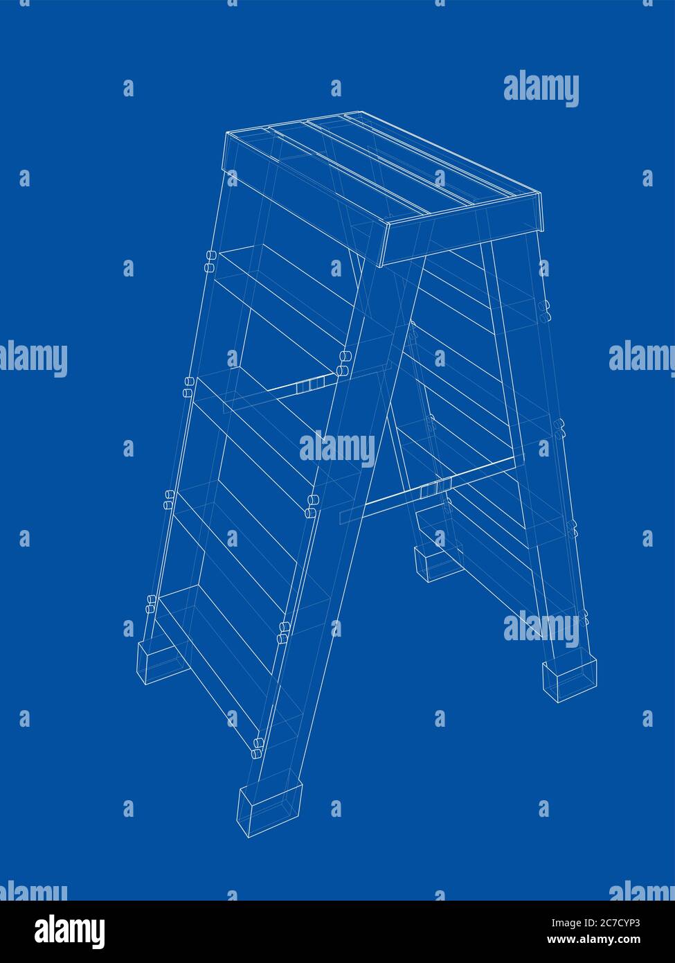 Outline household steps Stock Photo - Alamy