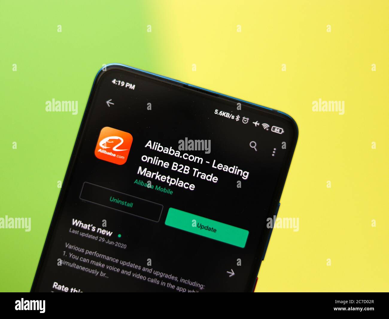 Assam, india - July 14, 2020 : Alibaba a leading online B2B trading ...