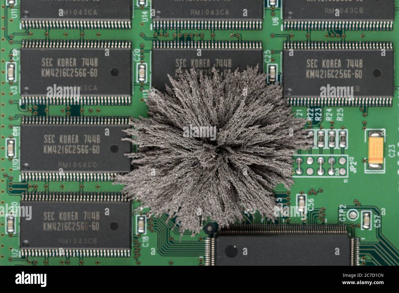 Magnetic fields passing through Mac computer PC boards where iron ...