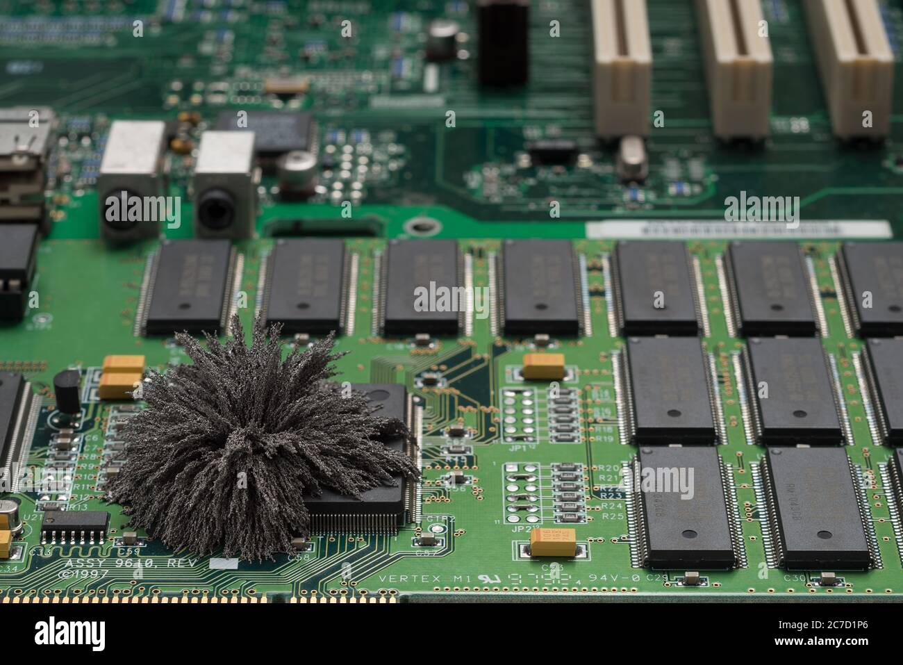 Magnetic fields passing through Mac computer PC boards where iron ...