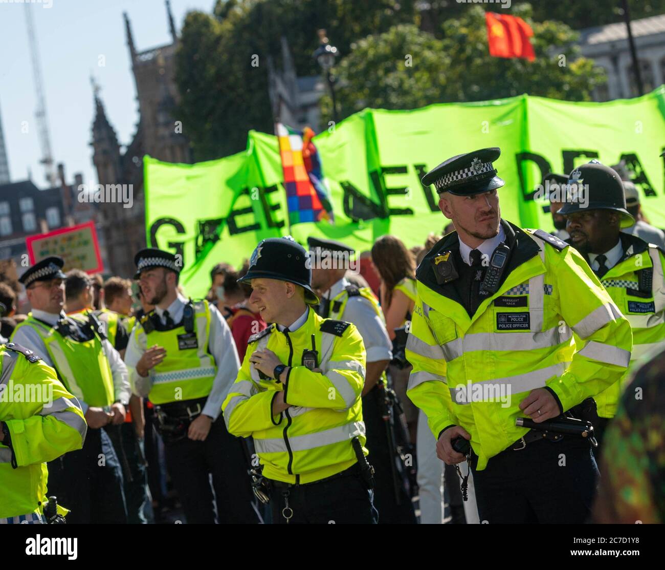 LONDON, UNITED KINGDOM - Sep 20, 2019: Climate strike protest London ...