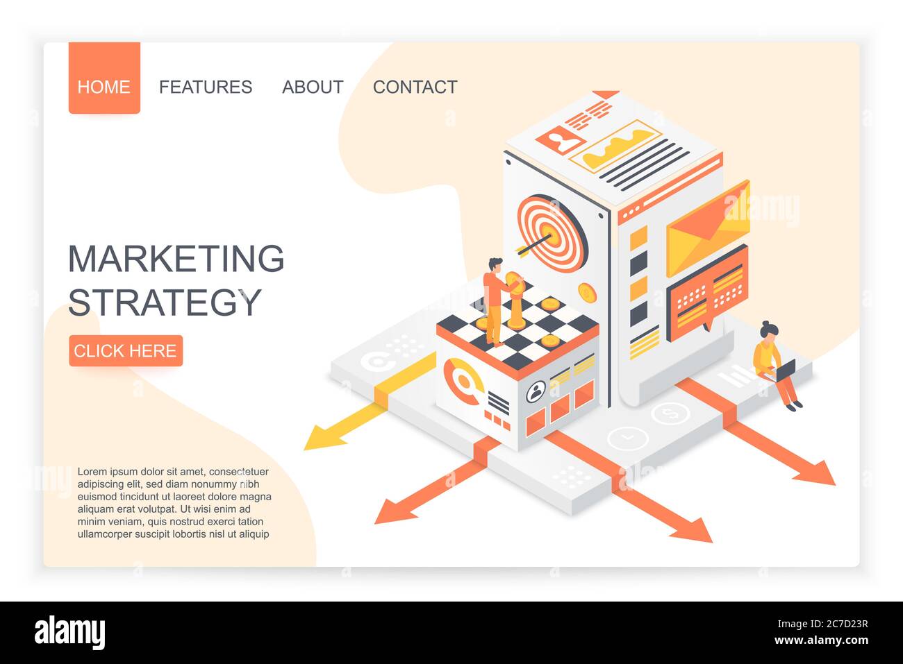 Business coworkers using laptop Stock Vector Images - Alamy