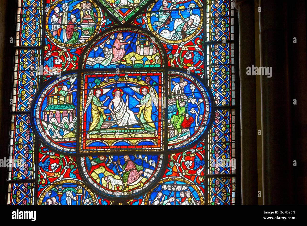 Stained Glass Windows in Canterbury Cathedral in the English Medieval ...