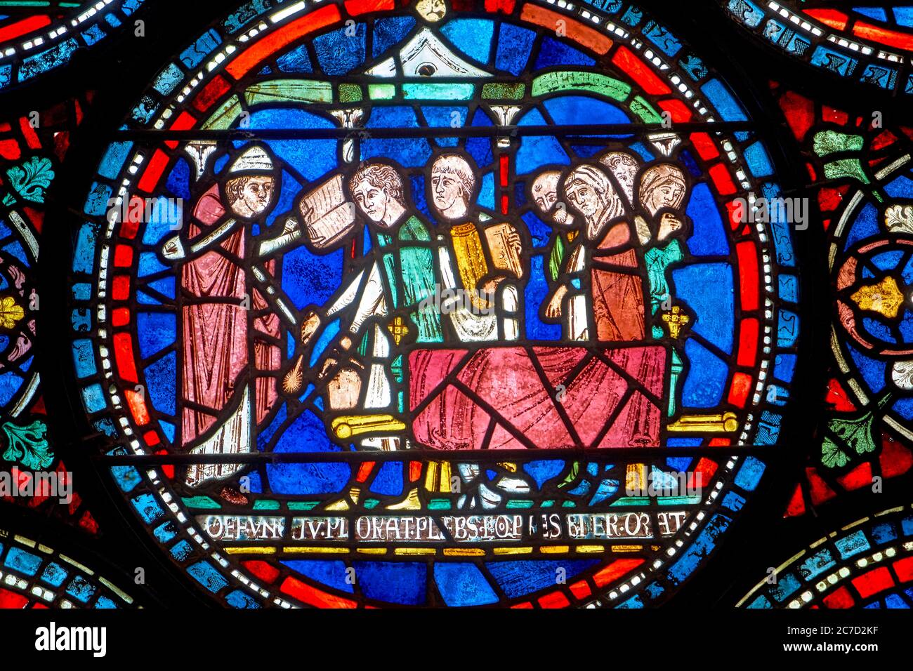 Stained Glass Windows in Canterbury Cathedral in the English Medieval ...