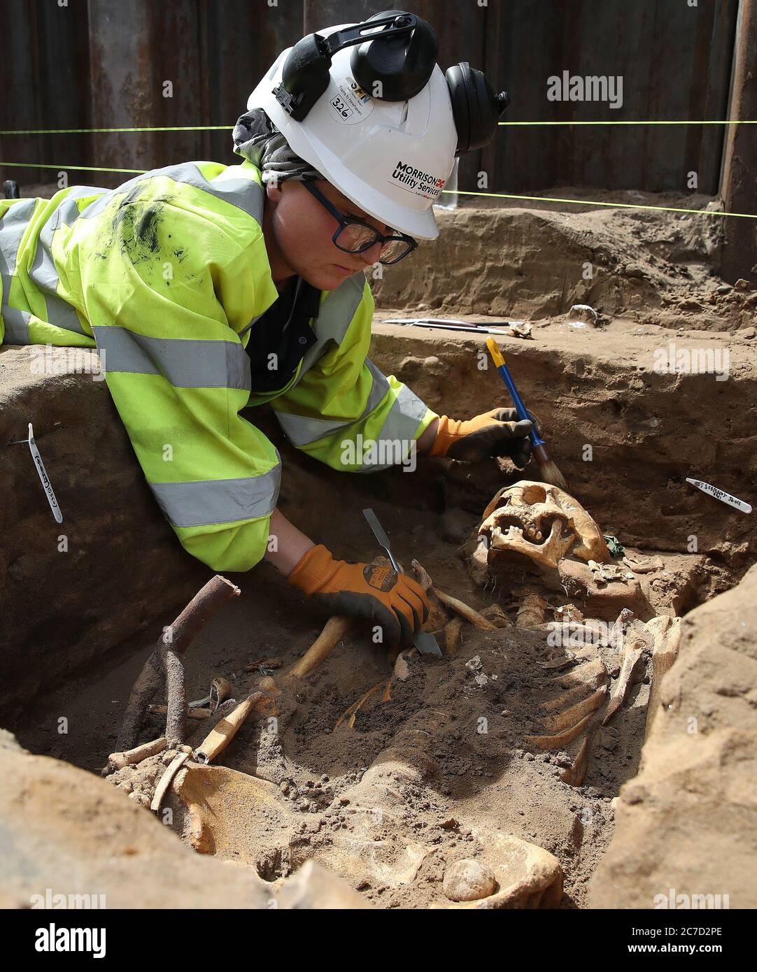 Archaeologist Clare McCabe from the Trams to Newhaven project ...