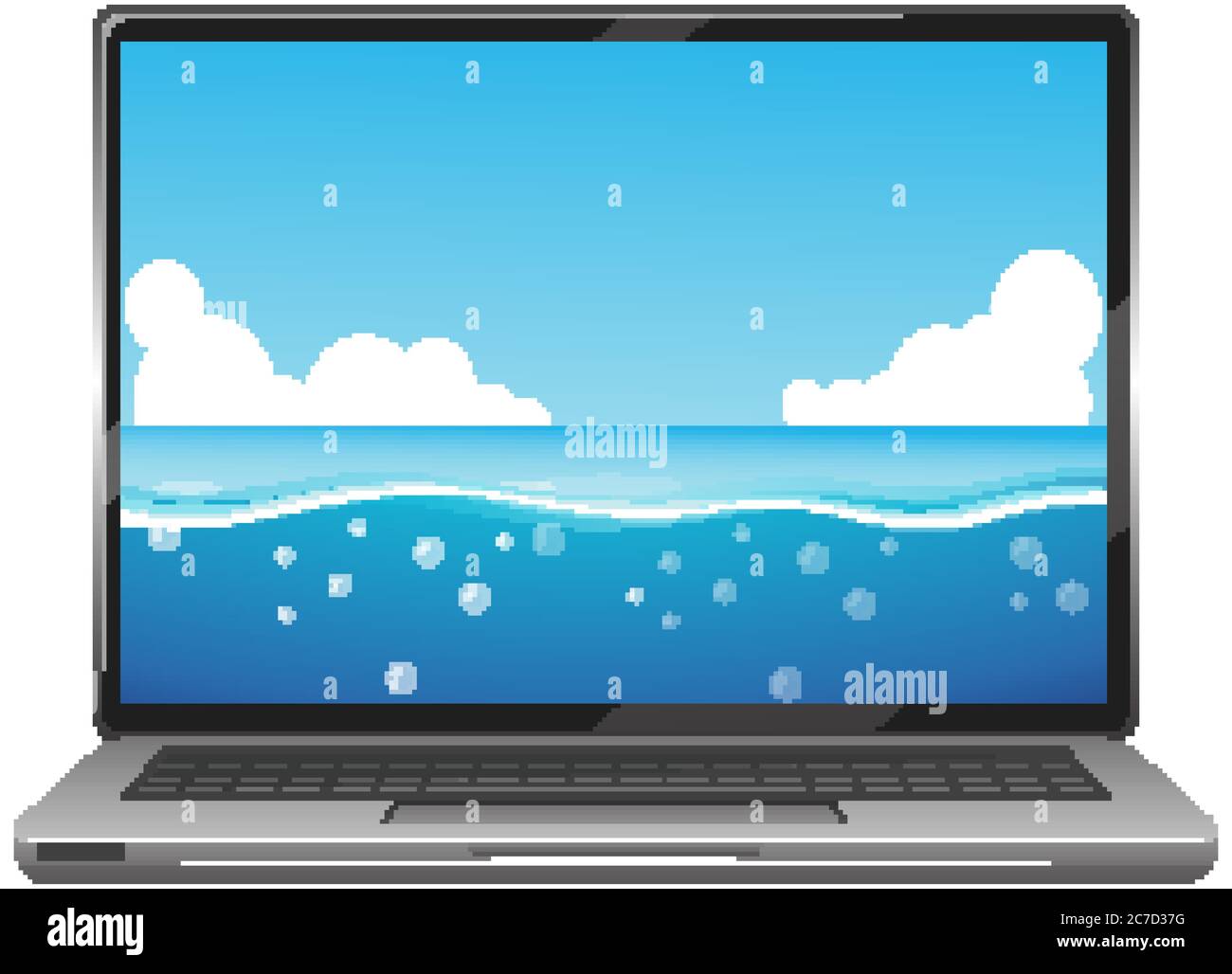 Water on screen Stock Vector Images - Alamy