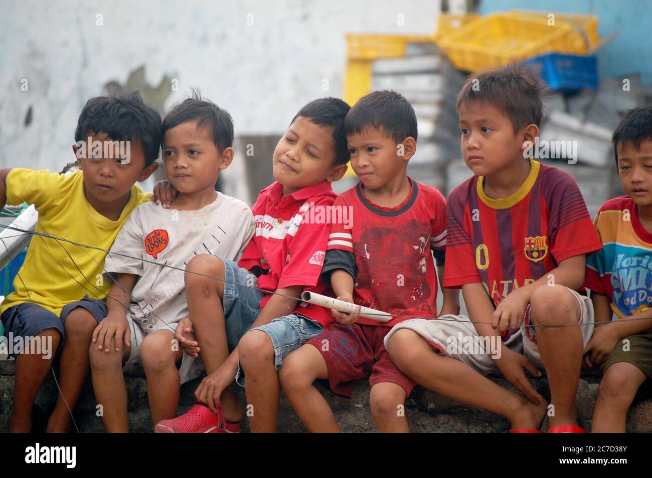Indonesia children fishing hi-res stock photography and images - Alamy