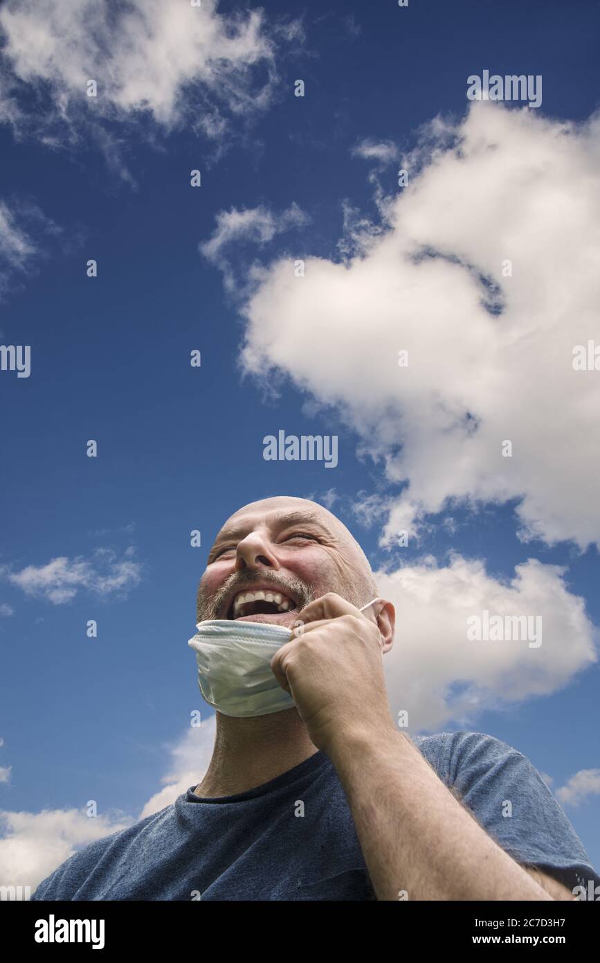 Relieved looking person hi-res stock photography and images - Alamy
