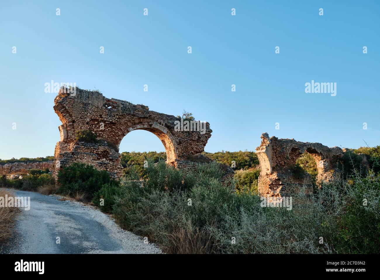 Remains of roman ancient bridge. Ayas, Mersin province, Turkey Stock ...