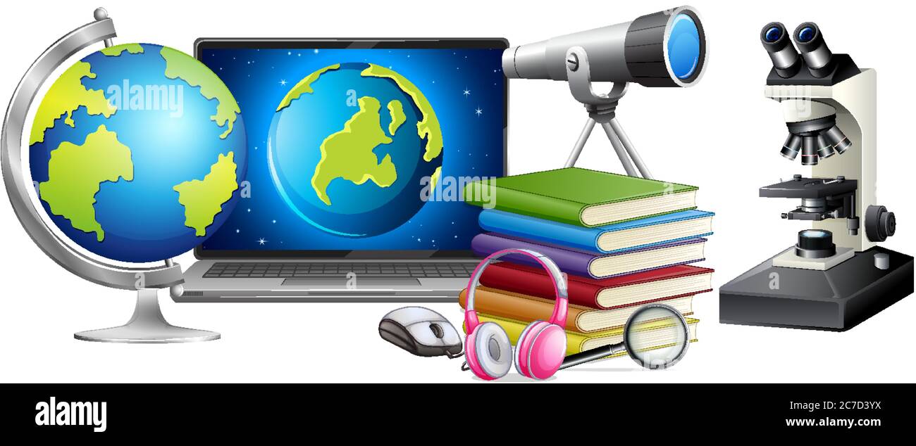 Primary school science display Stock Vector Images - Alamy