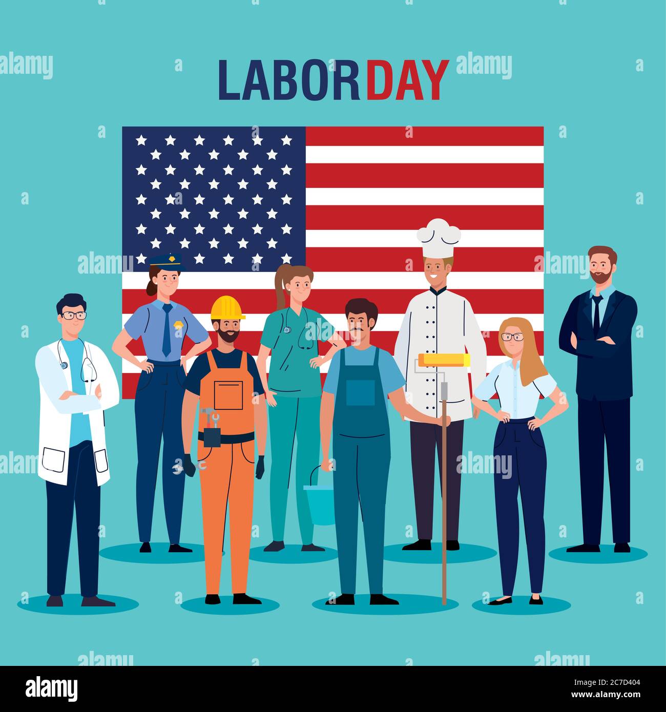 Women usa flag Stock Vector Images - Alamy