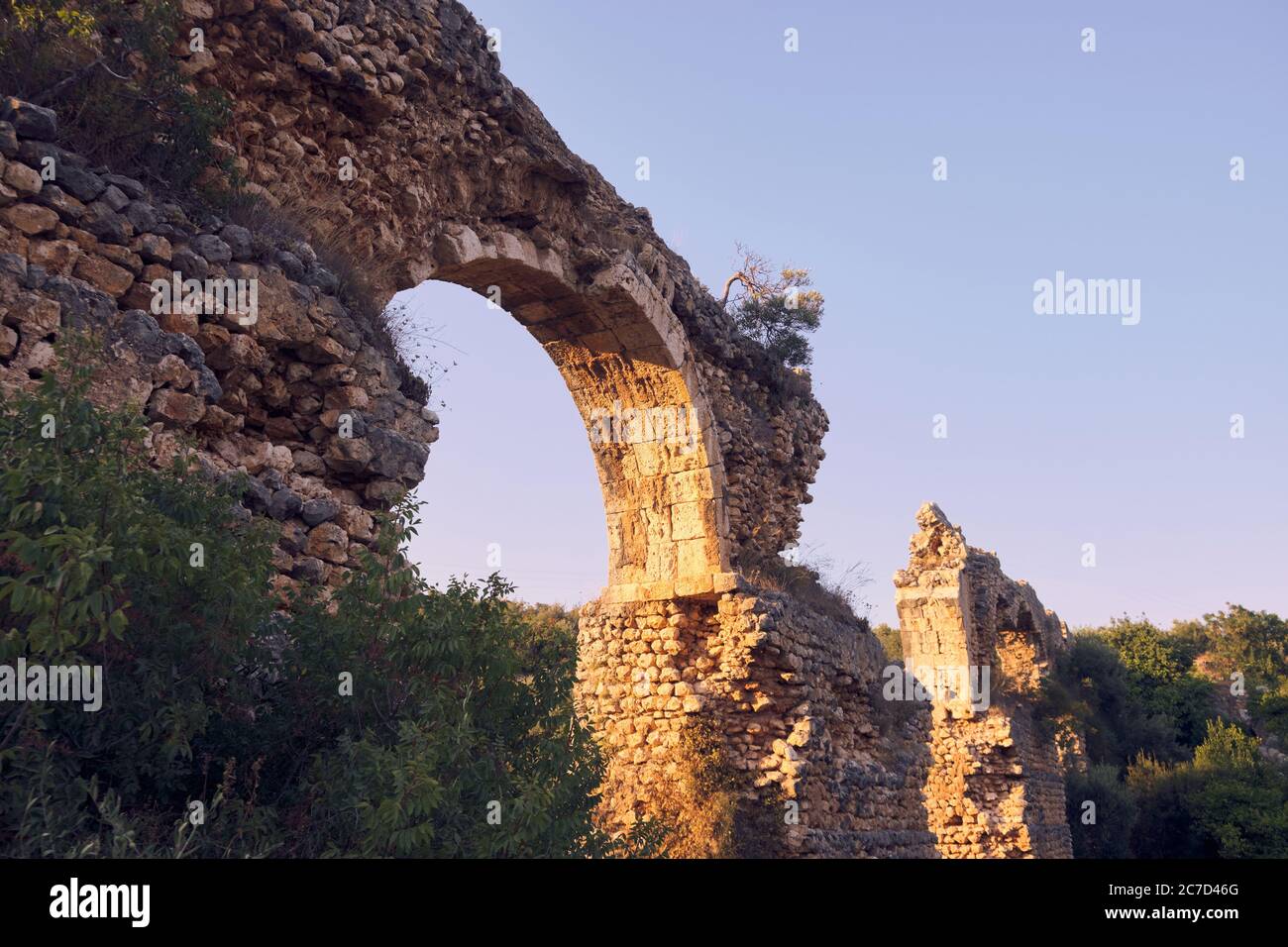 Remains of roman ancient bridge. Ayas, Mersin province, Turkey Stock ...