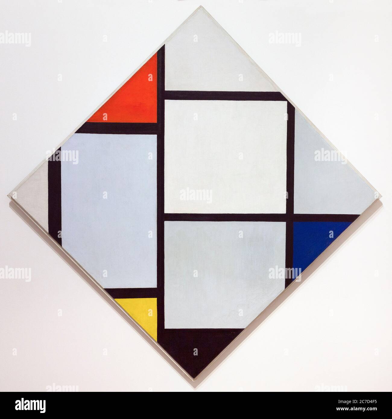 Tableau No. IV, Lozenge Composition with Red, Gray, Blue, Yellow, and ...