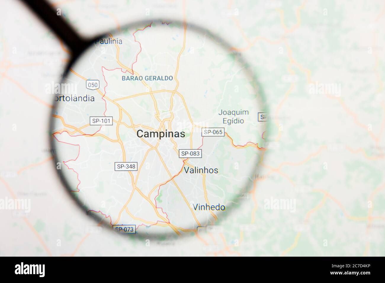 Campinas map hi-res stock photography and images - Alamy