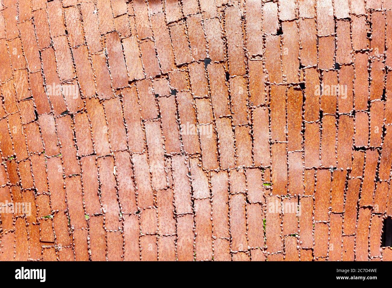 Abstract metal in the English Medieval Cathedral town of Canterbury in ...