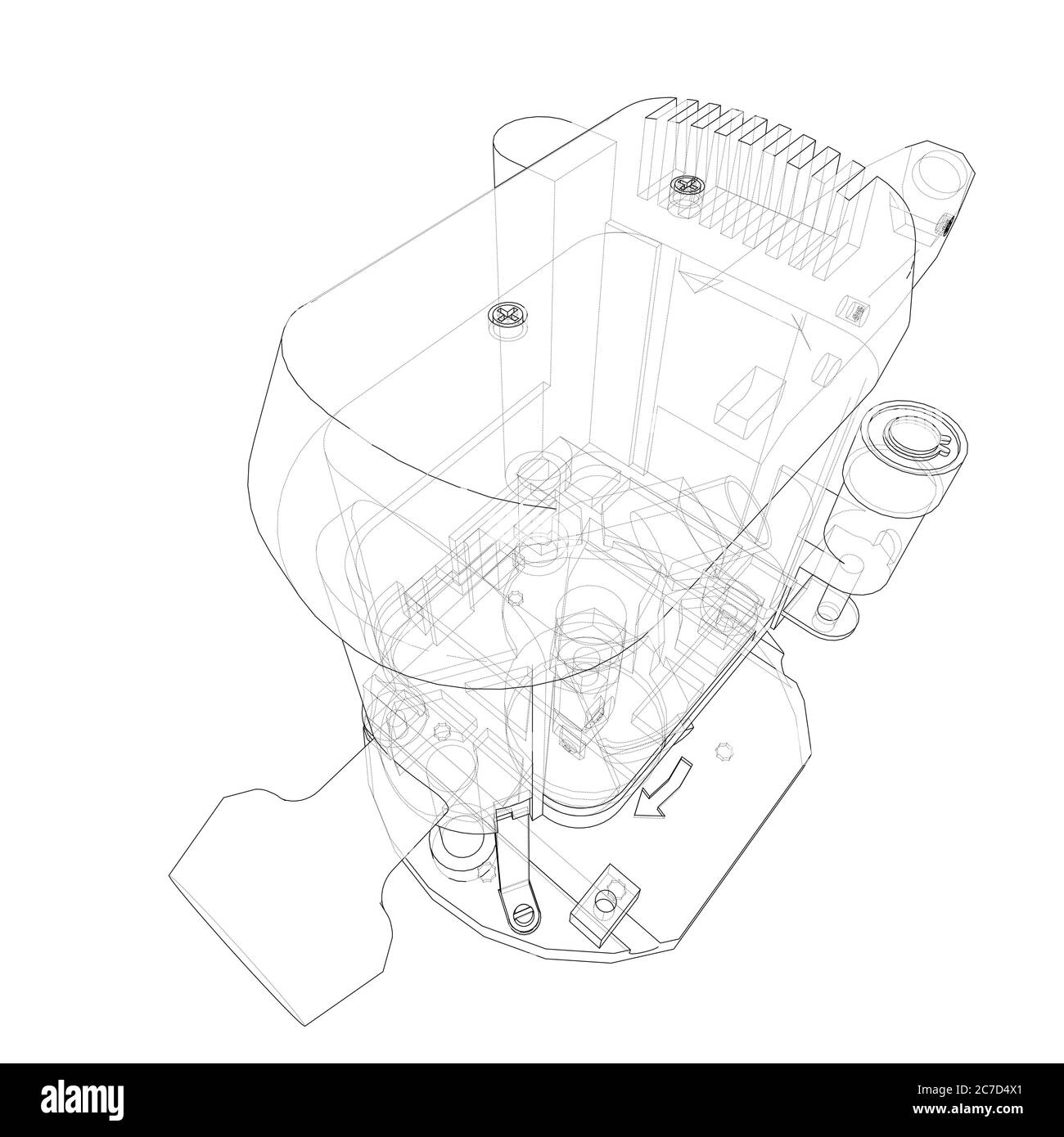 Outline milling machine Stock Photo - Alamy