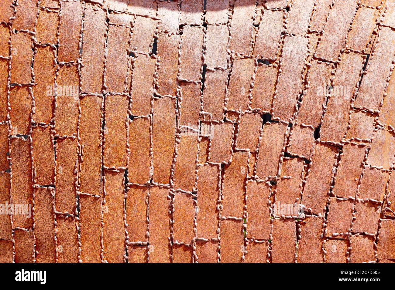 Abstract metal in the English Medieval Cathedral town of Canterbury in ...