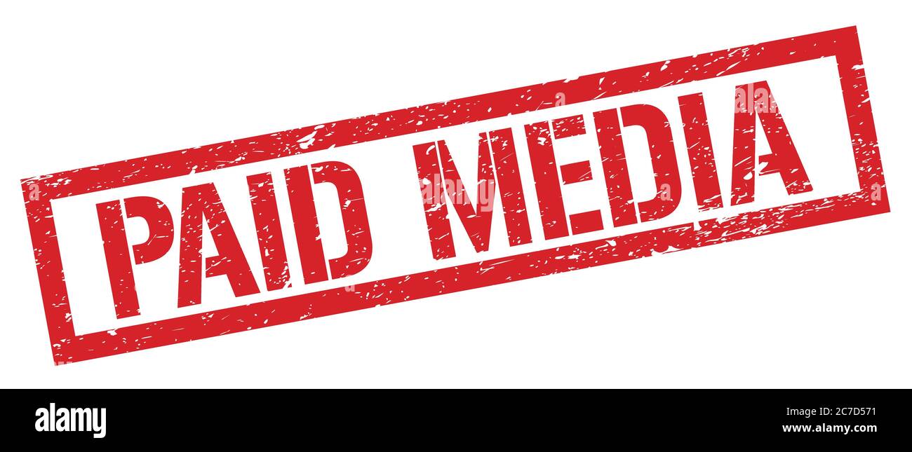 Paid media stamp hi-res stock photography and images - Alamy