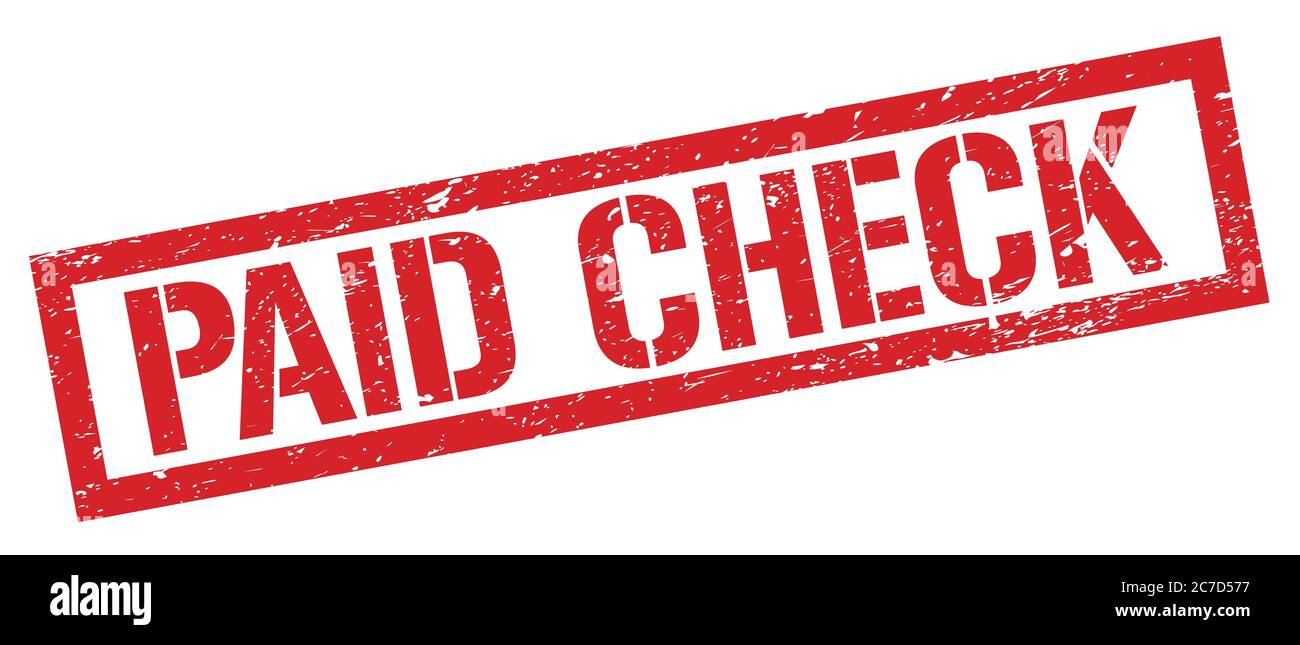 Paid check word hi-res stock photography and images - Alamy