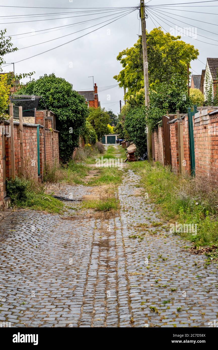 Alleyway between houses in residential hi-res stock photography and ...