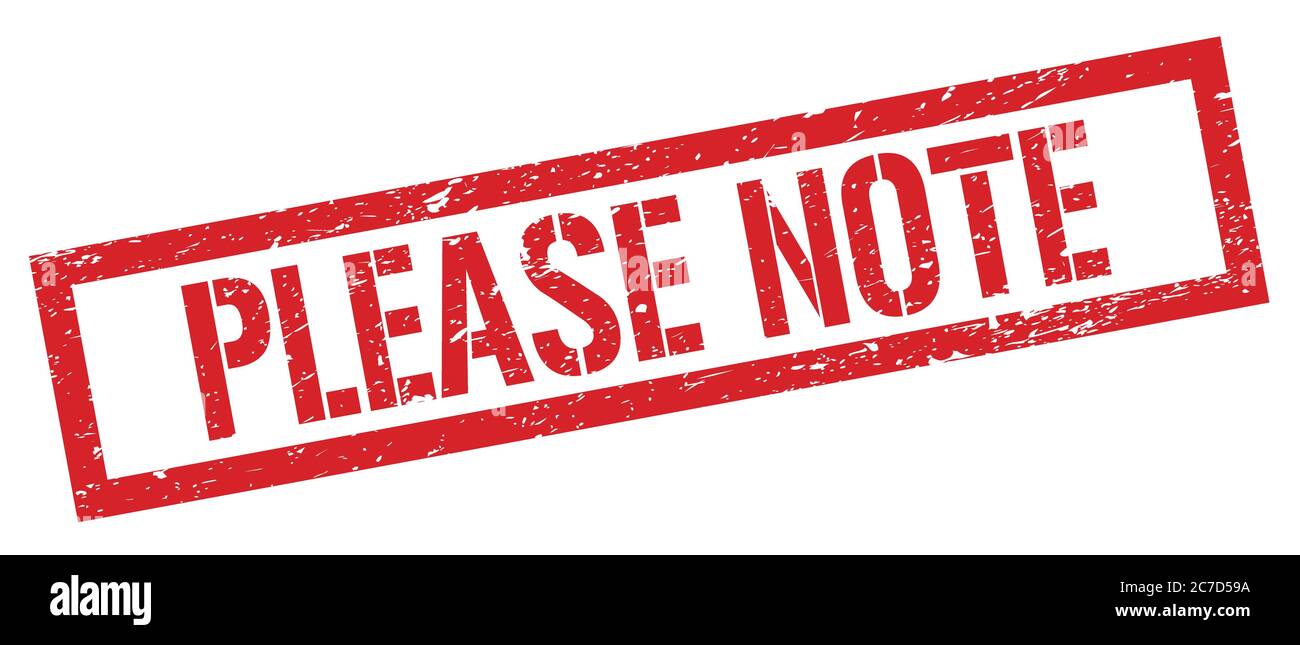 Please note Cut Out Stock Images & Pictures - Alamy